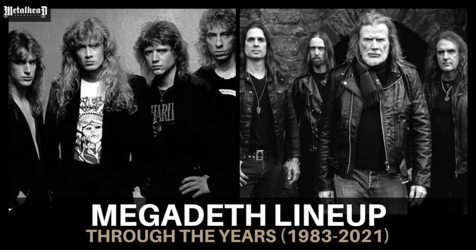 Megadeth lineup through the years - MetalheadCommunity.com